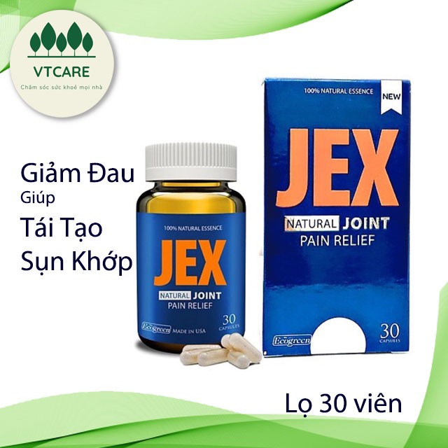 [Mẫu Mới, Tích Điểm] JEX MAX Natural Joint Pain Relief Hộp 30 Viên ...
