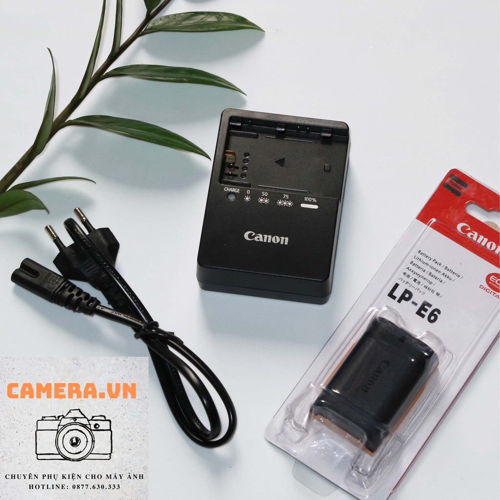 Sạc pin Canon LC E6E CAO CẤP cho pin canon Lp E6 dùng Canon 5DII , 5DIII , 6D , 7D, 70D, canon ...