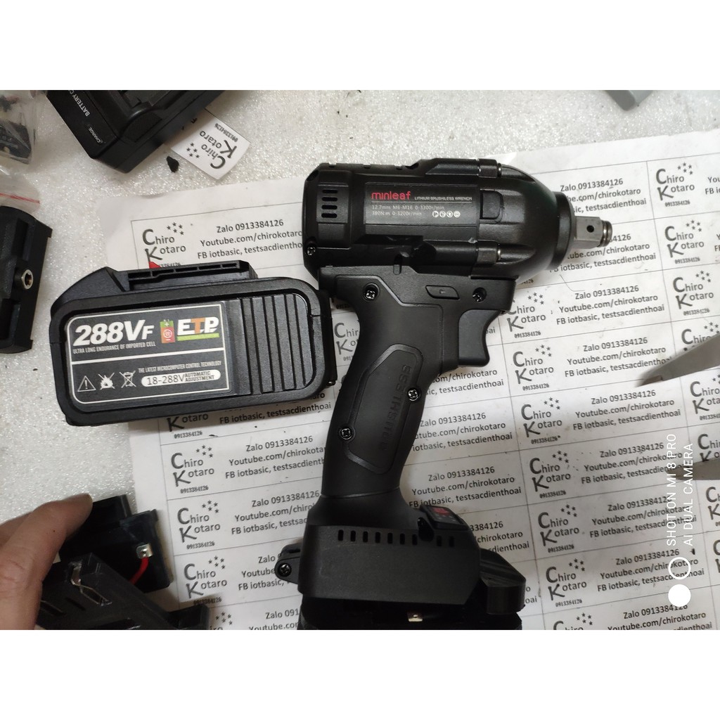 [In 3D] Đế chuyển pin máy bulong Minleaf không than-brushless pin 288Vf sang dùng hộp pin cài ...