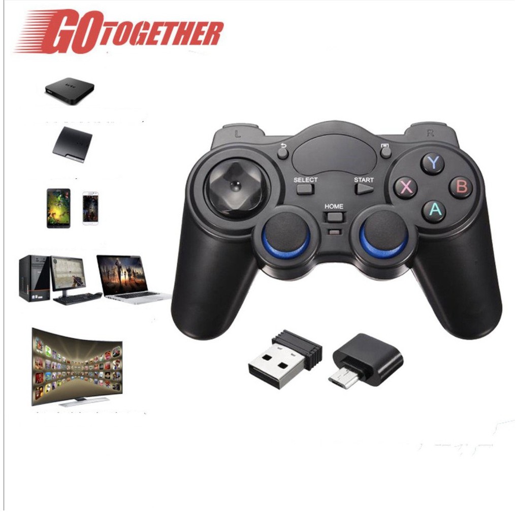 Tay game không dây Smart Gamepad Type C, USB 850M 2.4Ghz PC/PS3/Xbox360 ...