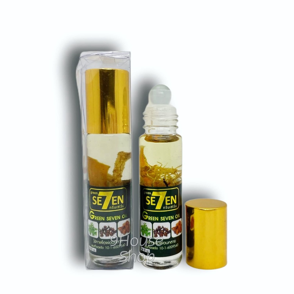 (Xanh) 01 Dầu Sâm 3 Vị Thảo Dược Green Seven Oil Thái Lan 8ml | Shopee ...