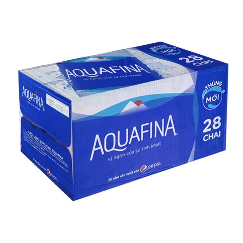 THÙNG 24 CHAI NƯỚC SUỐI TINH KHIẾT AQUAFINA 500ML - 24 CHAI | Shopee Việt Nam