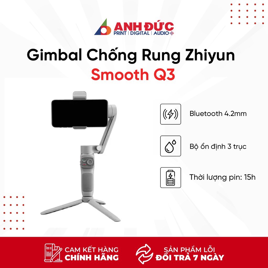 Bộ chống rung Zhiyun Smooth Q3 - Bảo hành chính hãng 12 tháng | Shopee ...