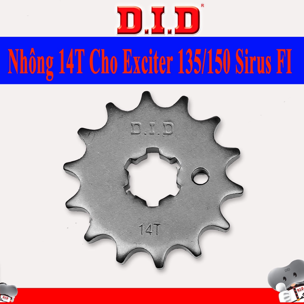 Nhông 14T cho Sirius Fi - Exciter 135 - Exciter 150cc | Shopee Việt Nam
