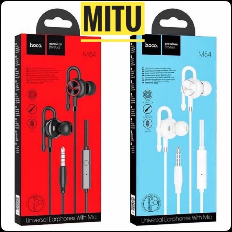 Tai nghe dây Hoco M84 tích hợp micro, chống ồn, âm thanh cực hay ...