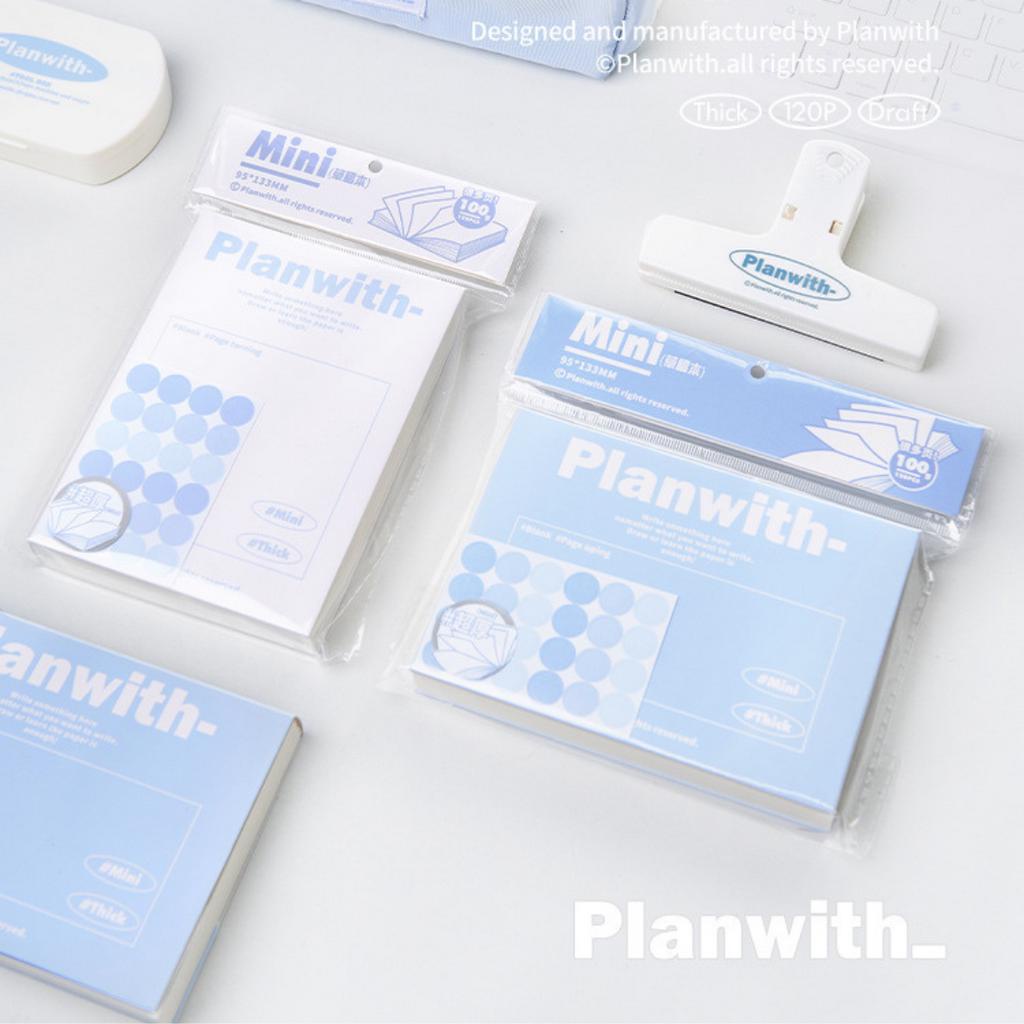 Sổ Tay Planwith Size MINI Ruột Trơn 240 Trang Giấy 100GSM Tặng Kèm ...