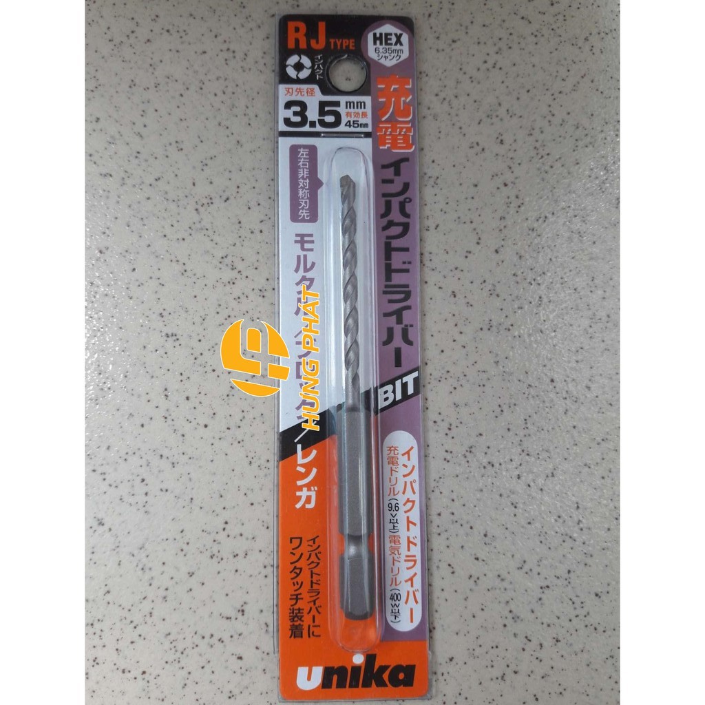 Mũi khoan UNIKA mã RJ khoan bê tông, khoan gạch, khoan tường - chuôi lục giác (giá tốt tháng 10 ...