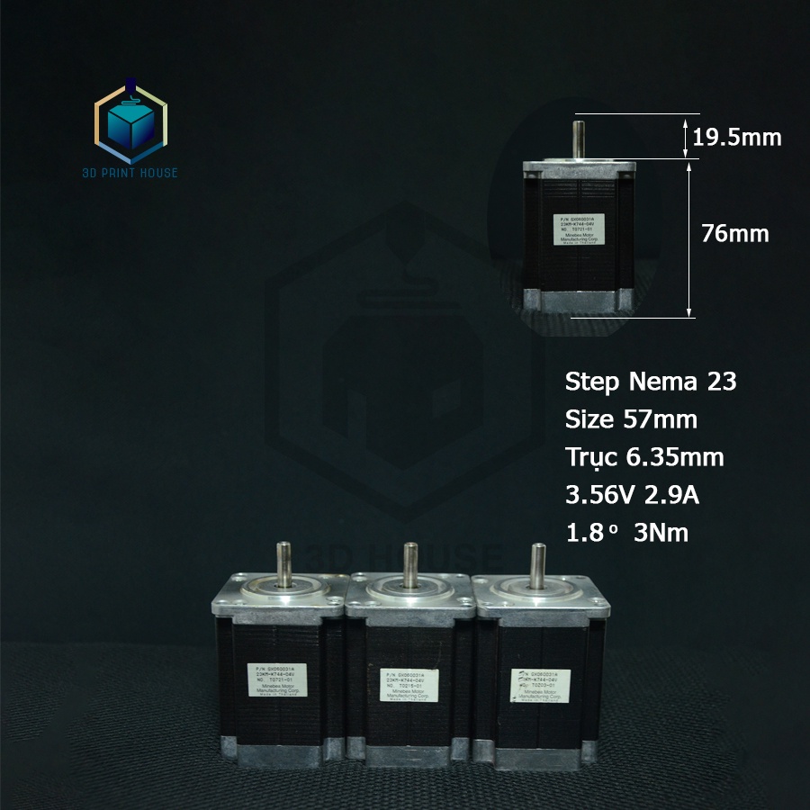 Động cơ bước - Step Nema 23 (Size 57) Loại Lớn | Shopee Việt Nam