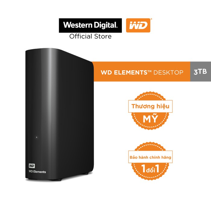 [GIÁ SIÊU RẺ] Ổ cứng WD Elements 3TB-3.5 INCH | Shopee Việt Nam