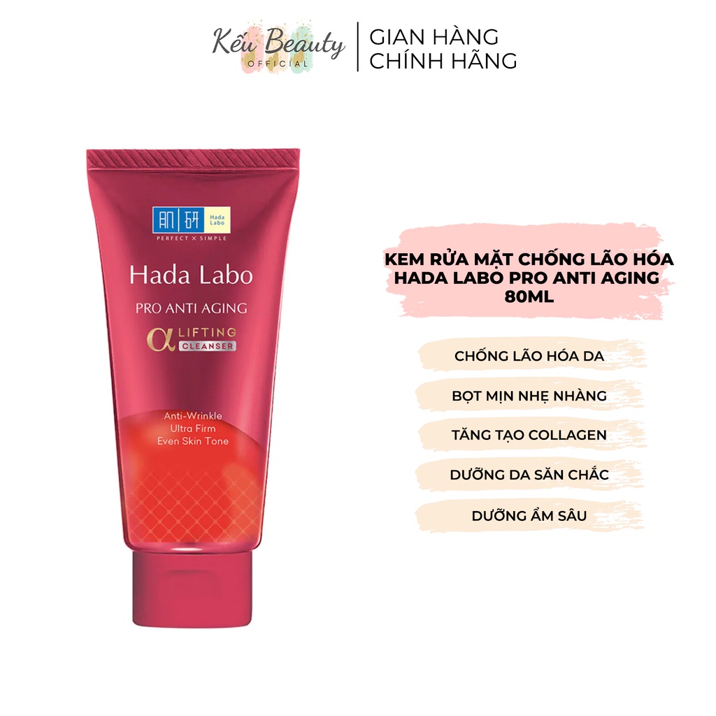 Sữa Rửa Mặt Dạng Kem Hada Labo Giúp Dưỡng ẩm Sâu Advanced Nourish