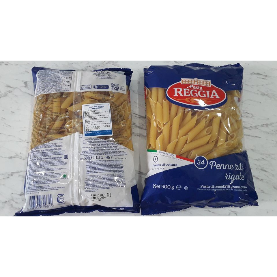 NUI Ý ỐNG PENNE 34 500G - PASTA REGGIA | Shopee Việt Nam