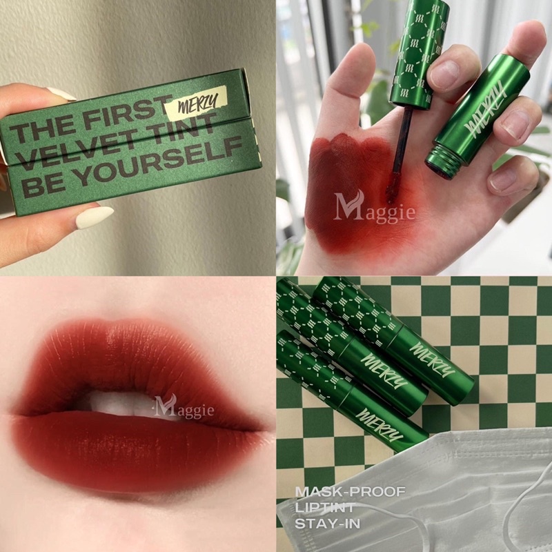 Son Mer.zy vỏ xanh màu đỏ đất phiên bản mới nhất | Shopee Việt Nam