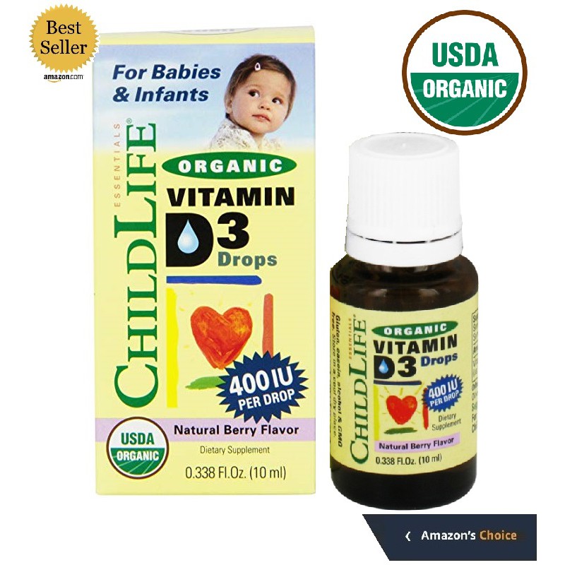 ChildLife Vitamin D3 organic Vitamin D3 hữu cơ Drop D3 ChildLife đậm ...