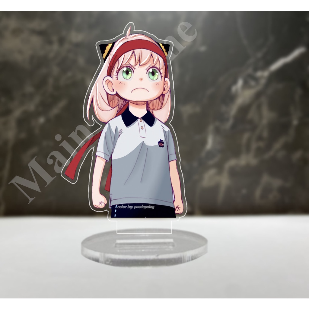 Mô Hình Standee Anime Anya Forger Chất Liệu Acrylic Trang Trí Góc Học