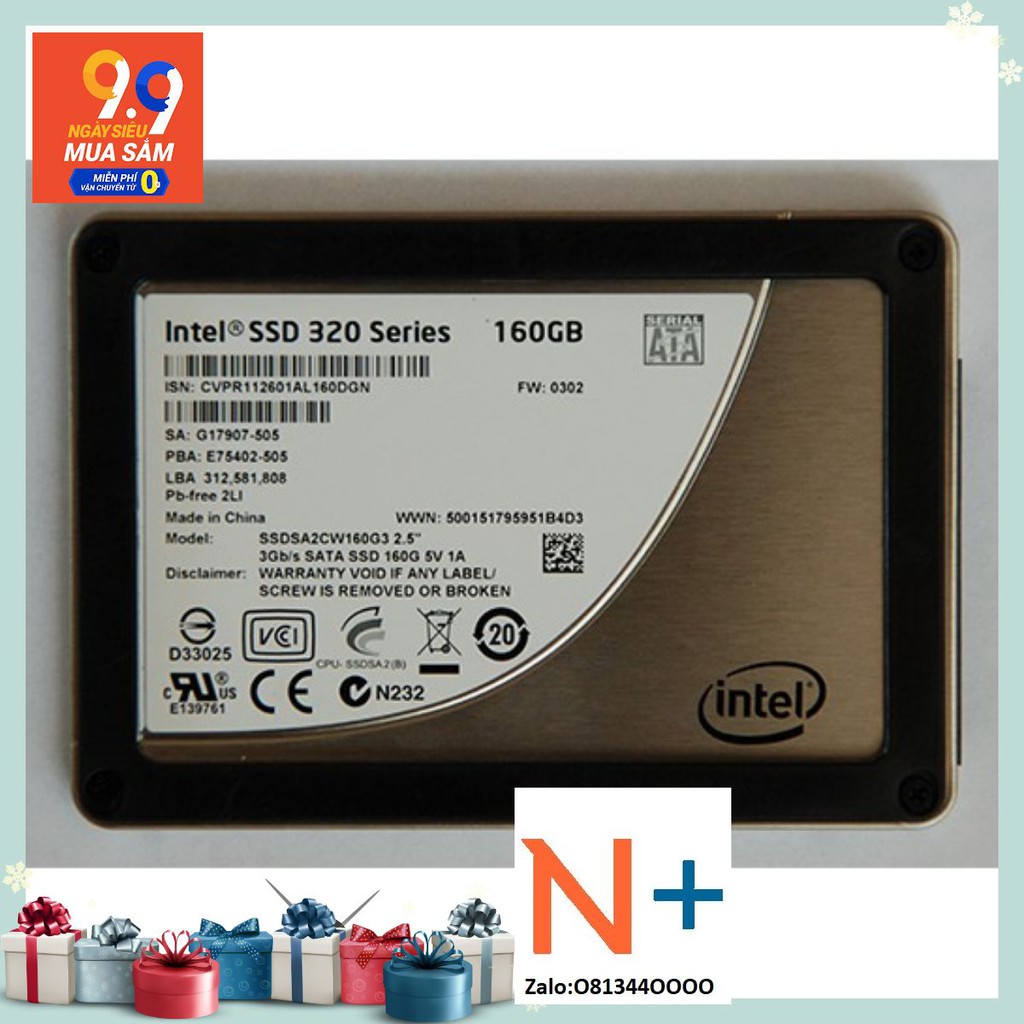 Ổ Cứng Ssd 160gb Intel 320 Series Chính Hãng, Bảo Hành 3 Năm | Shopee ...