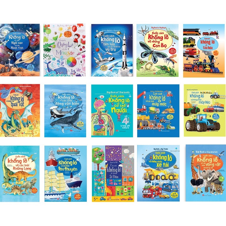 Sách- Big book: Cuốn sách khổng lồ ( nhiều chủ đề ) | Shopee Việt Nam