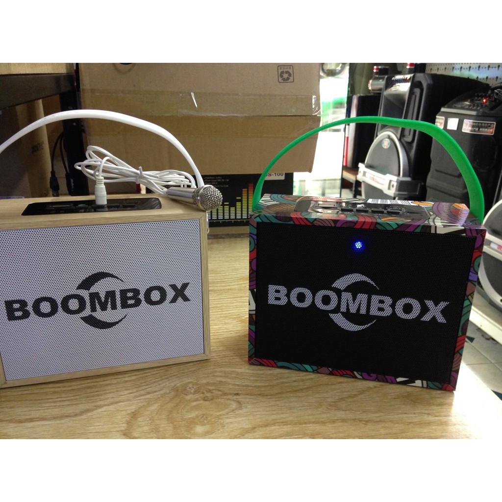 Loa Bluetooth Karaoke mini Boombox (Kèm Micro Hát hay, Công suất 10w ...