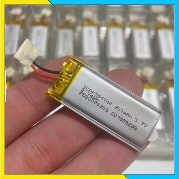 Pin lithium 3.7V 200mAh Dùng Cho Máy ghi âm, Pin Cho Tai Nghe Bluetooth ...