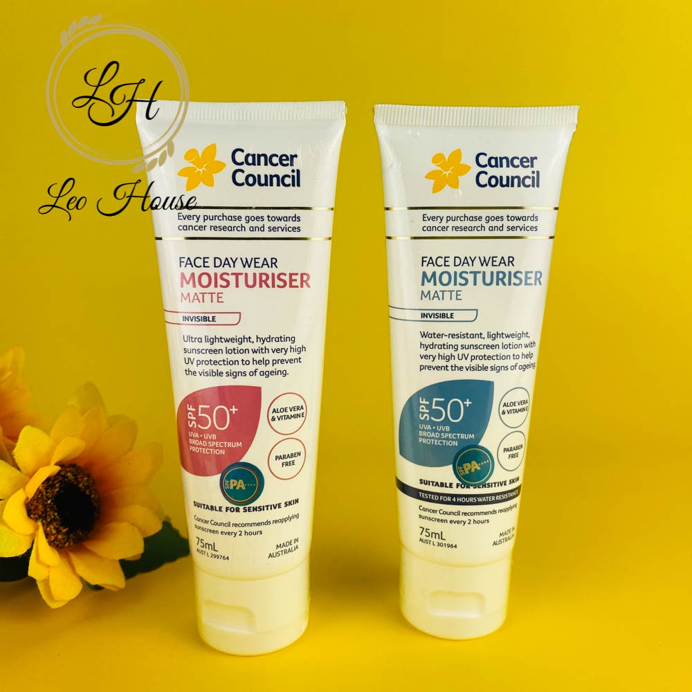 Kem chống nắng Cancer Council Face Day Wear Moisturiser Matte SPF50 ...