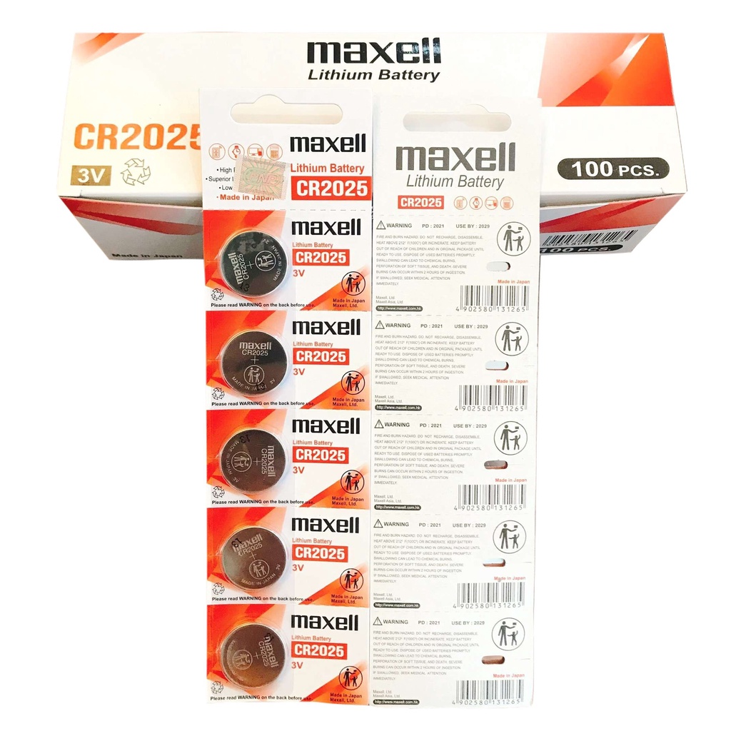Pin chính hãng Maxell CR2025 Lithium 3V - Made In Japan dành cho đồng ...