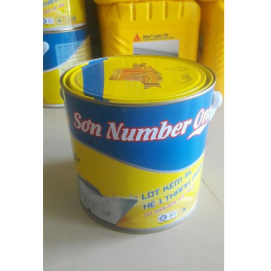 Sơn lót sắt mạ kẽm Number One 3kg, Sơn số 1 Việt Nam (lon 3kg) | Shopee ...