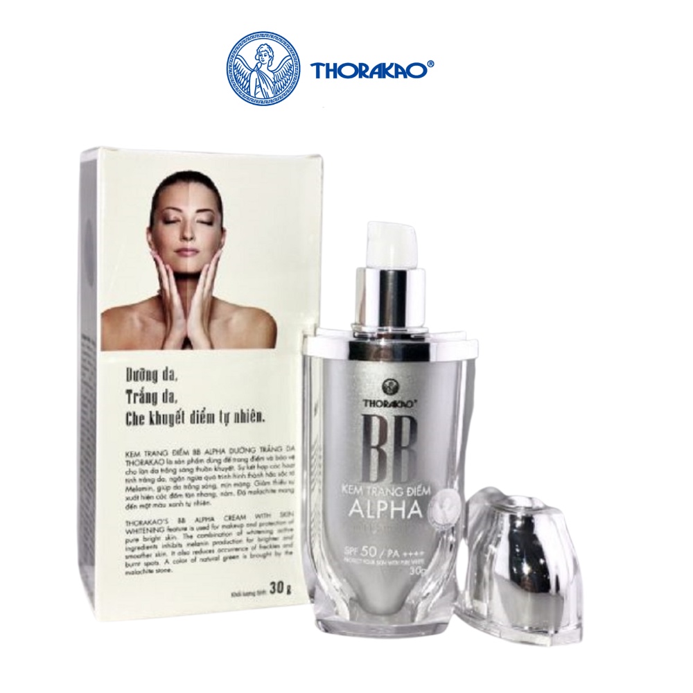 Kem trang điểm BB Alpha Thorakao 30g, dưỡng trắng da che khuyết điểm | Shopee Việt Nam