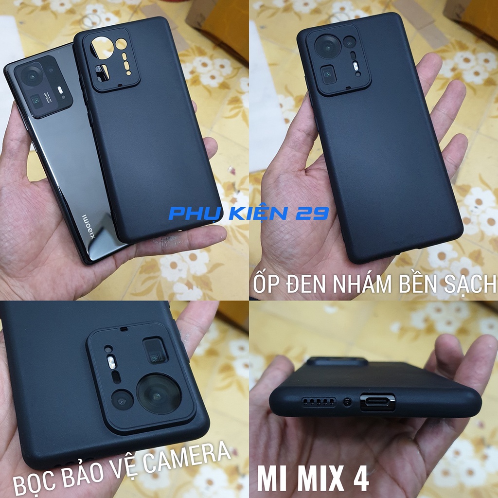 [Xiaomi MiMix 3/Mi Mix 3/Mi Mix 4] Ốp lưng silicon dẻo đen nhám/ trong ...
