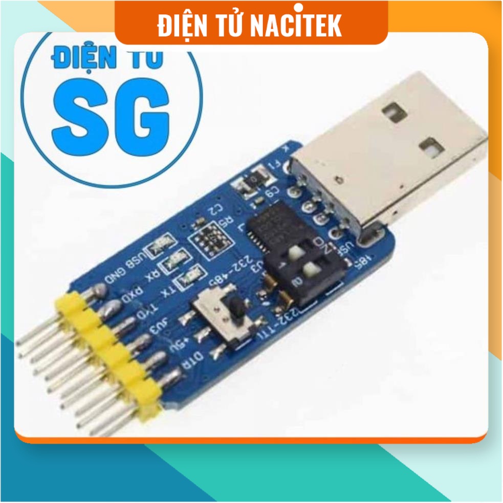 [NSHOP] Mạch Chuyển Tín Hiệu 6 Chức Năng USB to TTL UART RS232 RS485 | Shopee Việt Nam