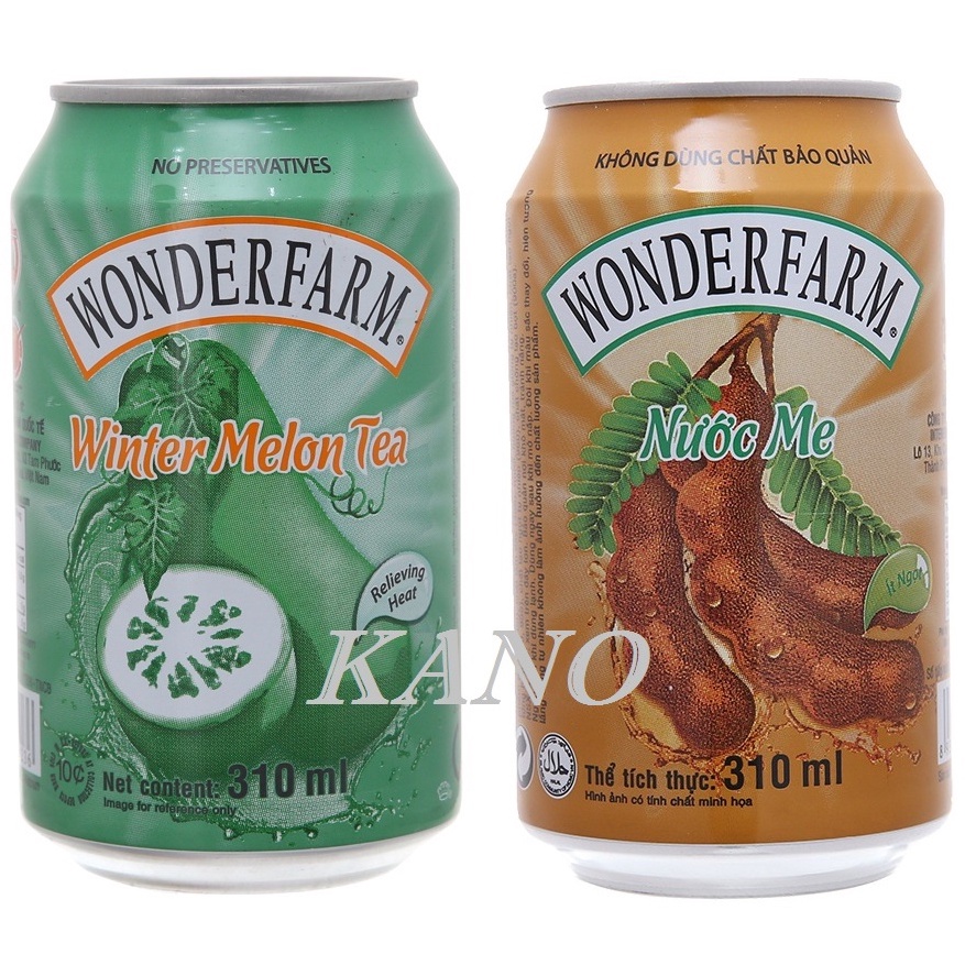 Trà bí đao Wonderfarm 310ml / Nước me Wonderfarm 310ml | Shopee Việt Nam