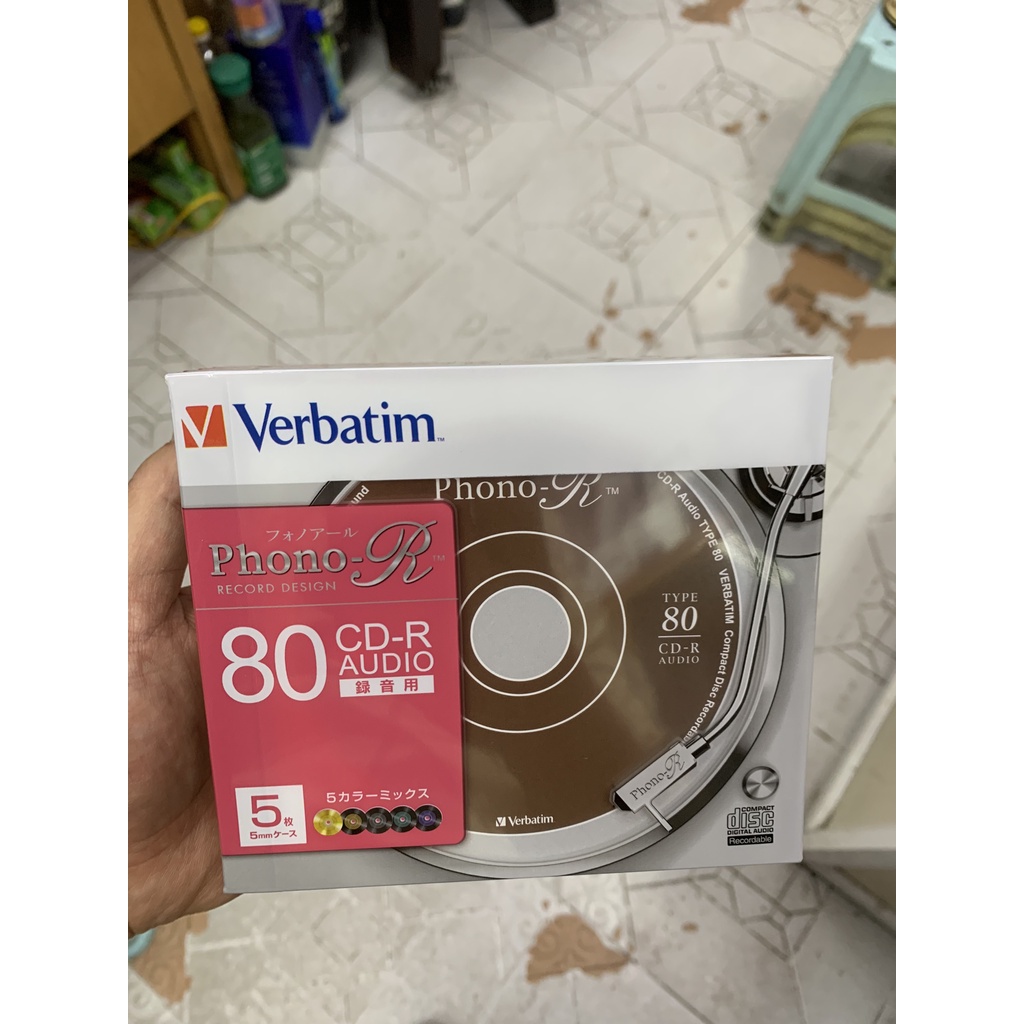 Hộp 10 Đĩa CD-R trắng Mitsubishi Audio Verbatim Phono-R Audio Pro ...