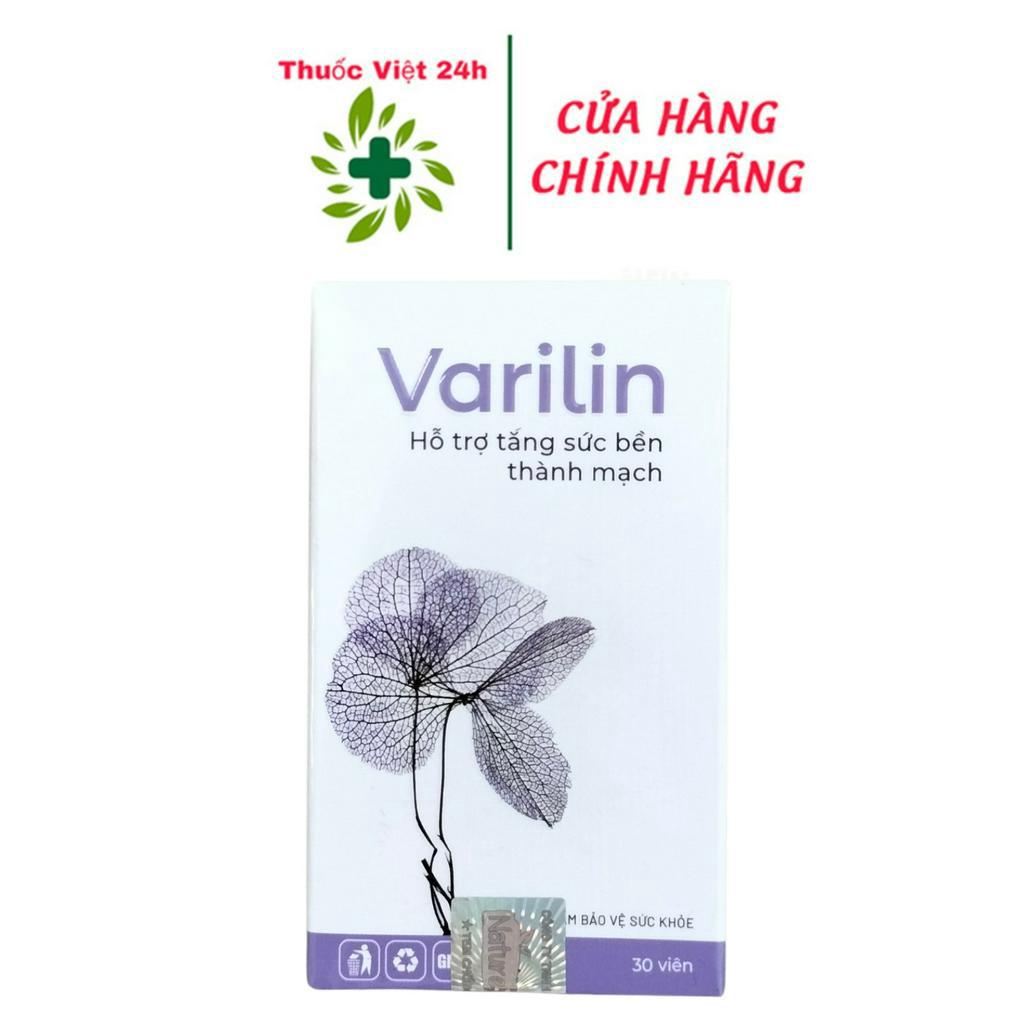 Varilin - Hỗ Trợ Tăng Sức Bền Thành Mạch - Hộp 30 Viên - ThuocViet24h ...