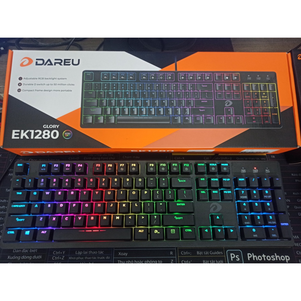 Bàn phím cơ 2nd Dareu Ek1280 Ek880 Led RGB 16.8triệu màu | Shopee Việt Nam