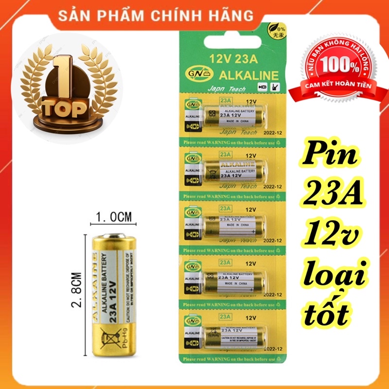 Pin 23a 12v Sử dụng cho Điều khiển từ xa , Cửa cuốn , Chuông không dây ...