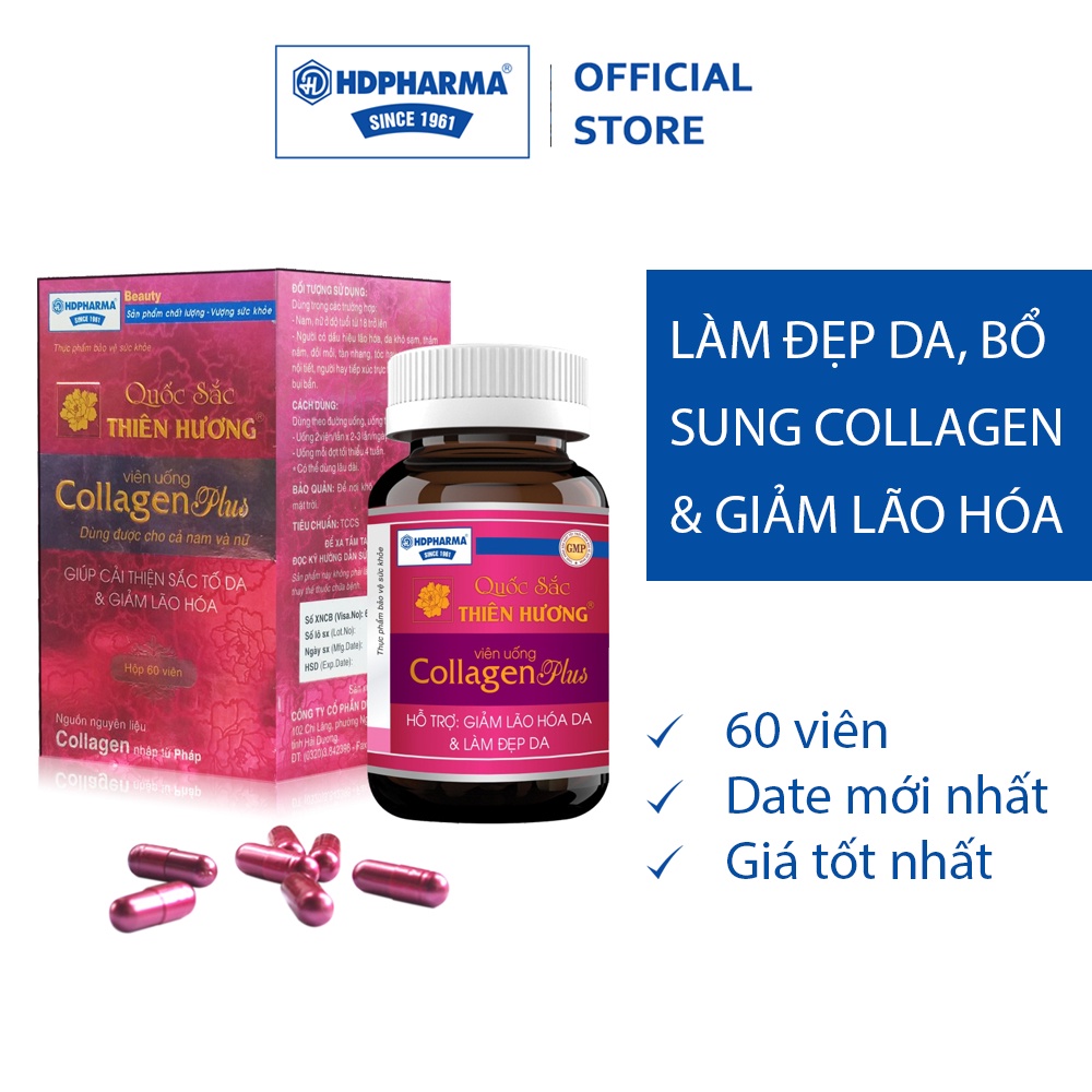 Quốc Sắc Thiên Hương Collagen Plus - Bổ Sung Collagen, Giảm Lão Hóa ...