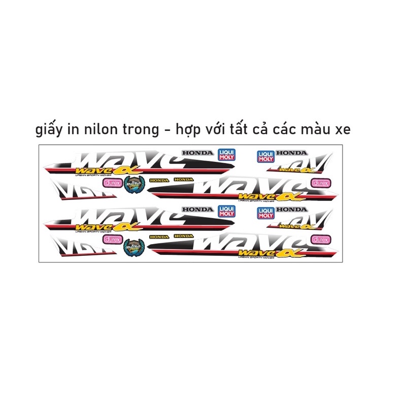Tem Wave NiLong Trong Dán Phù Hợp Với Mọi Màu xe | Shopee Việt Nam