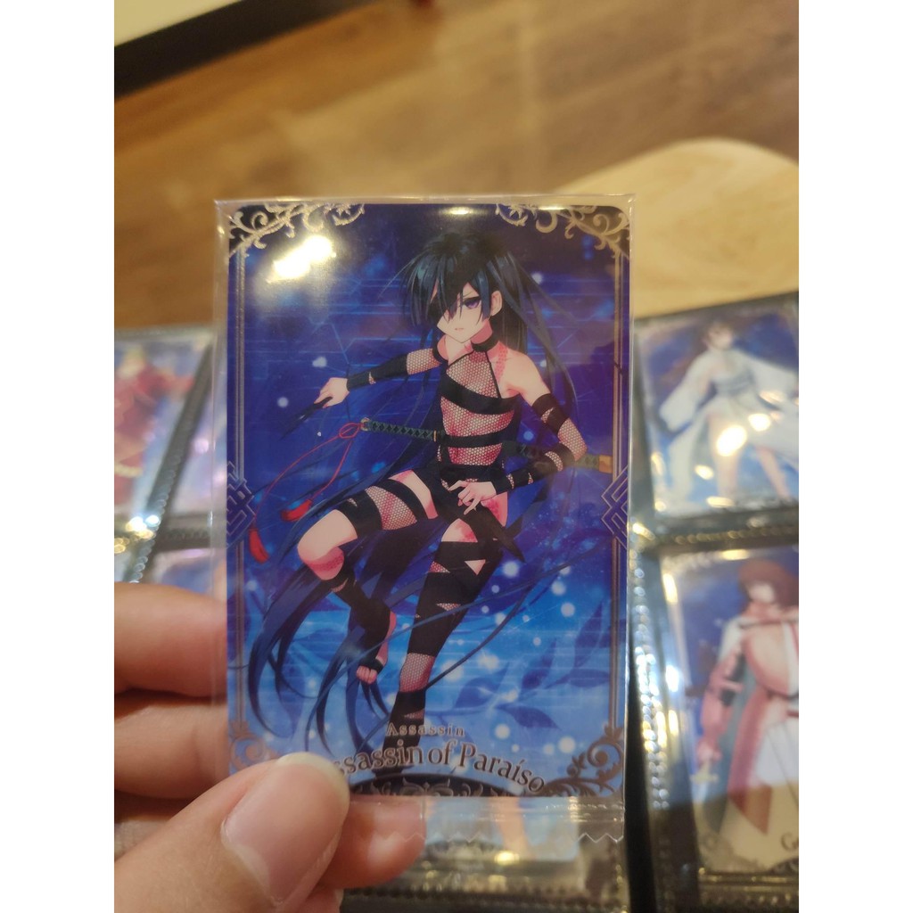 Thẻ bài sưu tầm bánh xốp Fate Grand Order FGO Assassin of paraiso - Tặng bọc bài nhựa bảo quản ...