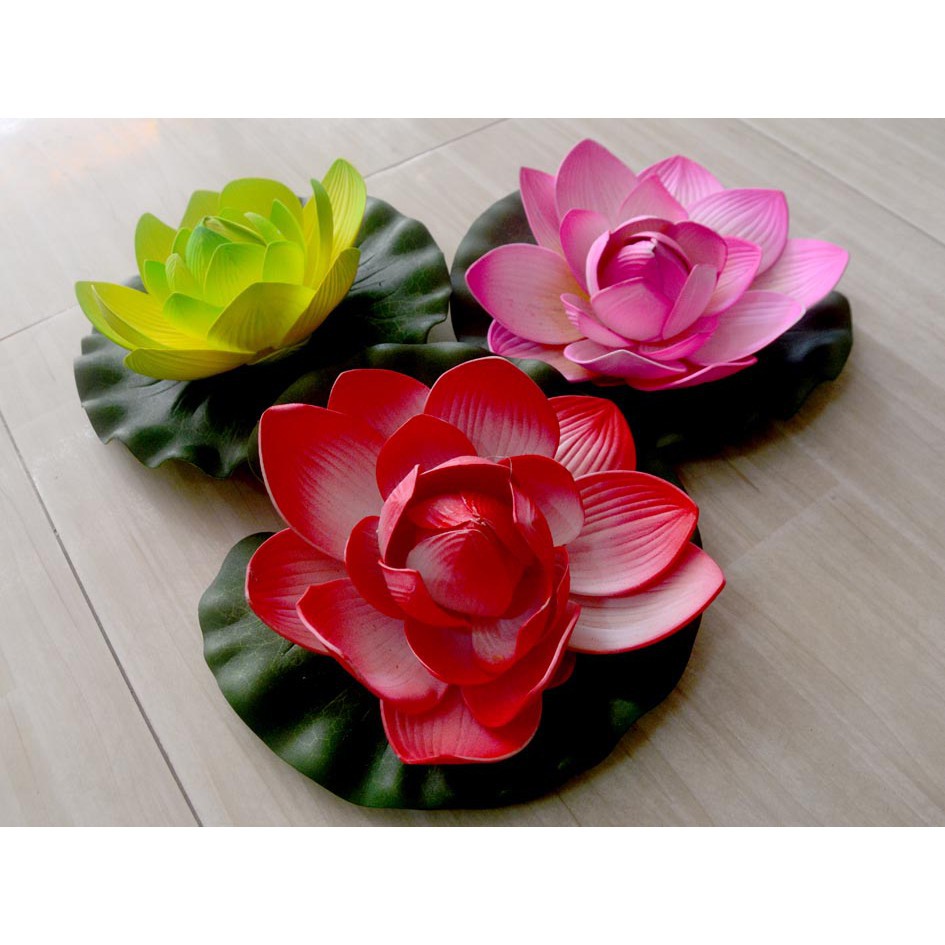[FLASH SALE]Hoa sen đủ màu thả nổi trên nước | Shopee Việt Nam