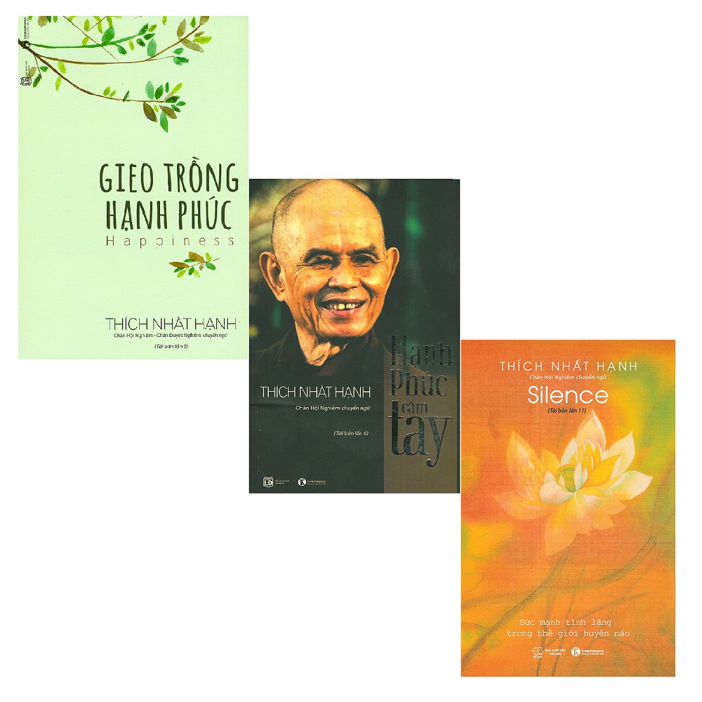 Sách - Tĩnh Lặng, Hạnh Phúc Cầm Tay, Gieo Trồng Hạnh Phúc - Thích Nhất Hạnh Combo ( Lẻ Tùy Chọn ...