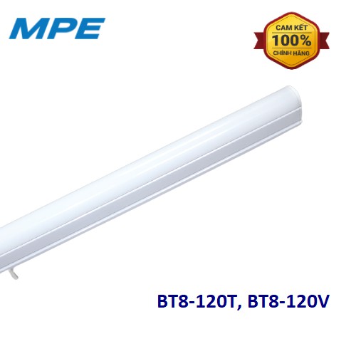 COMBO 10 CÁI - BỘ BATTEN LED TUBE SIÊU MỎNG (LIỀN MÁNG) MPE 120CM BT8-120T (TRẮNG), BT8-120V ...