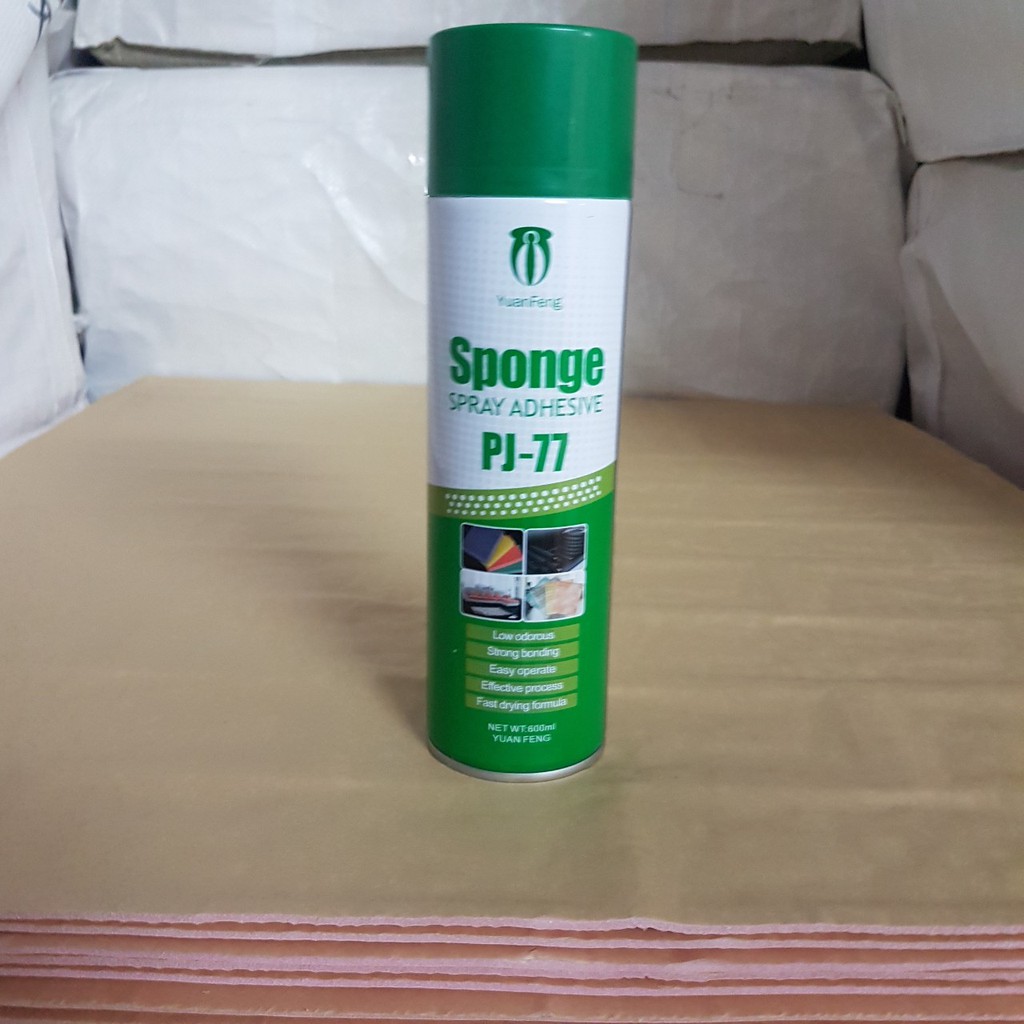 Keo Xịt PJ77 Dán xốp, mút, decal, tấm ốp pvc - Công dụng đa năng, Lọ ...
