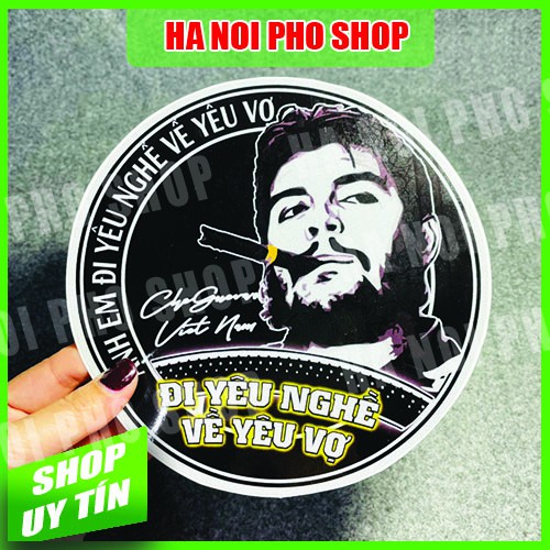 Cặp 02 tem Đi Yêu Nghề Về Yêu Vợ, phản quang, Chống nước [HNP Studio, kèm quà tặng 10k] | Shopee ...