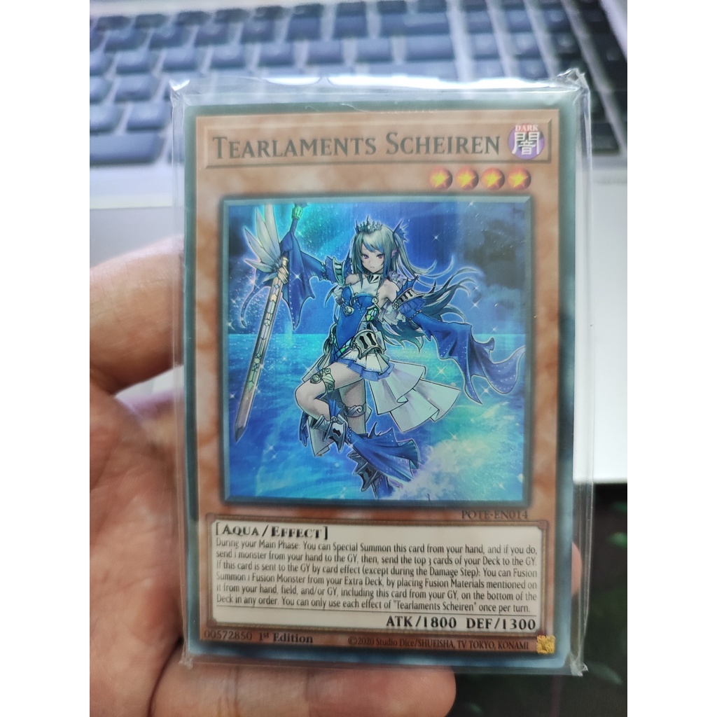 [Yugioh Funny Shop] 1 lá thẻ bài Tearlaments Scheiren - POTE-EN014 ...