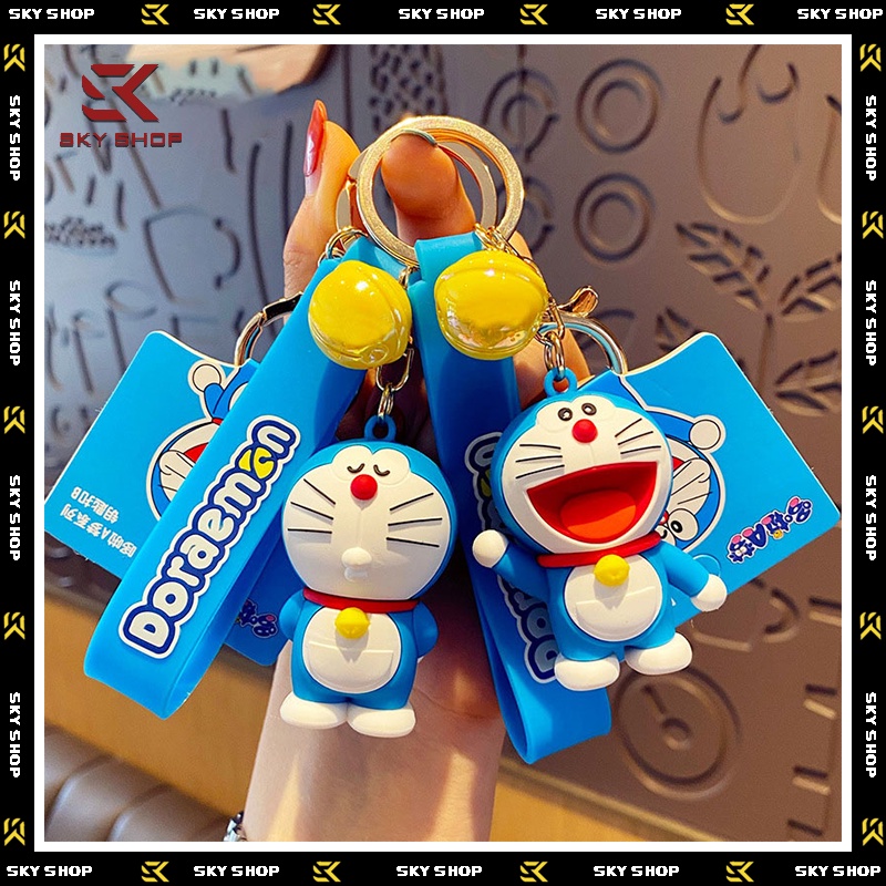 Móc khóa cute mô hình Doraemon, phụ kiện treo móc chìa khóa, balo phong ...