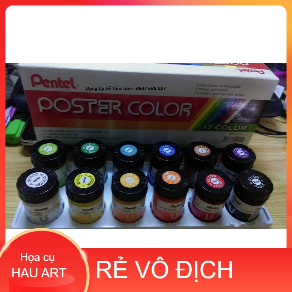 Màu Poster Pentel 12 màu, #Pentel | Shopee Việt Nam