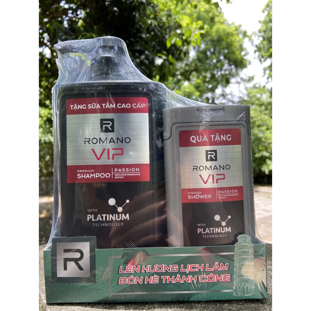 DẦU GỘI ĐẦU ROMANO VIP PASSION 650ML TẶNG SỮA TẮM 150ML | Shopee Việt Nam