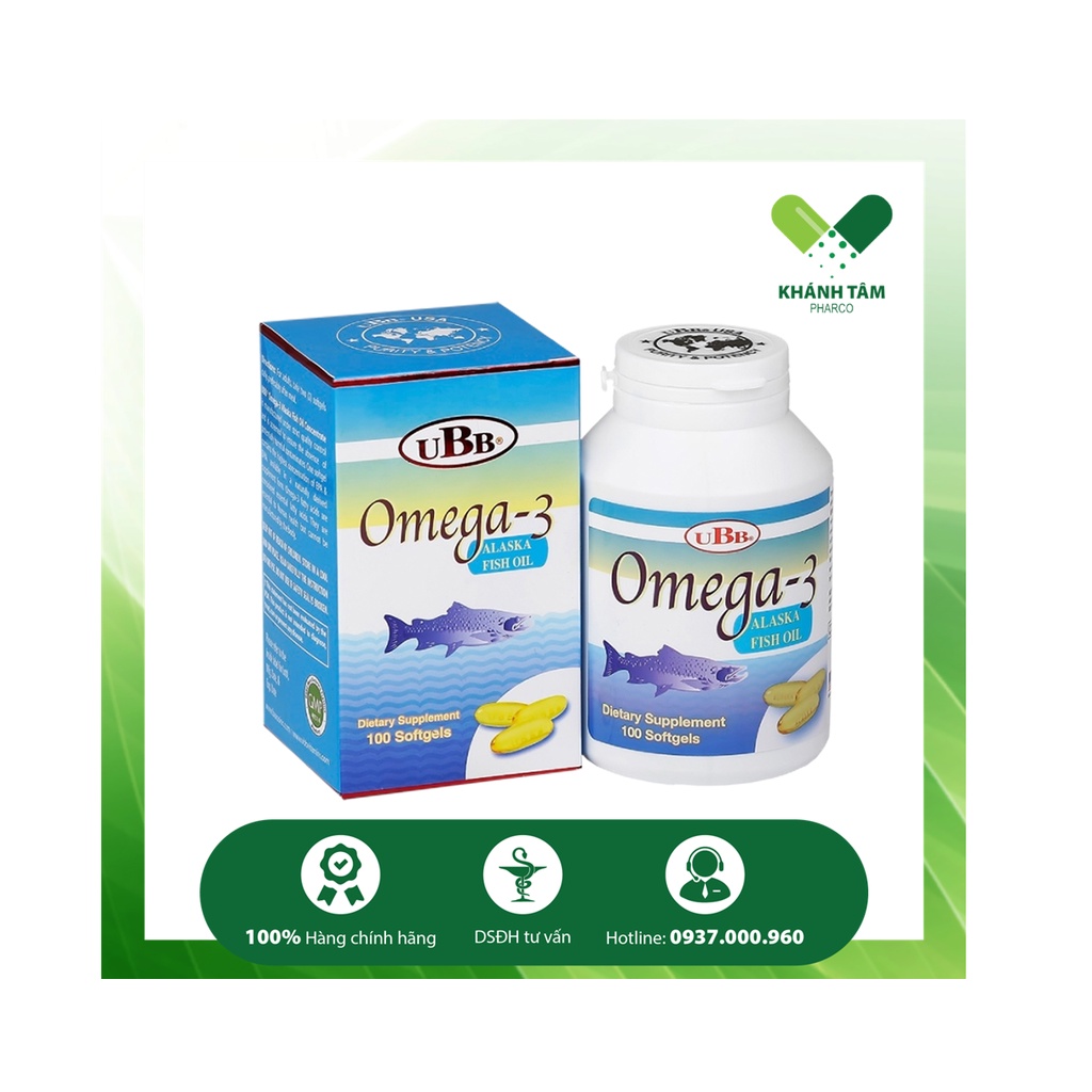 UBB Omega 3 - Viên dầu cá Mỹ _Khánh Tâm | Shopee Việt Nam