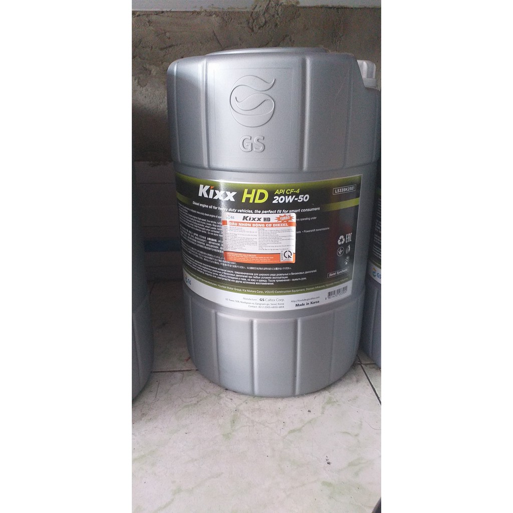 Dầu nhớt Kixx HD API CF4 20w50 25l (25 lít) | Shopee Việt Nam