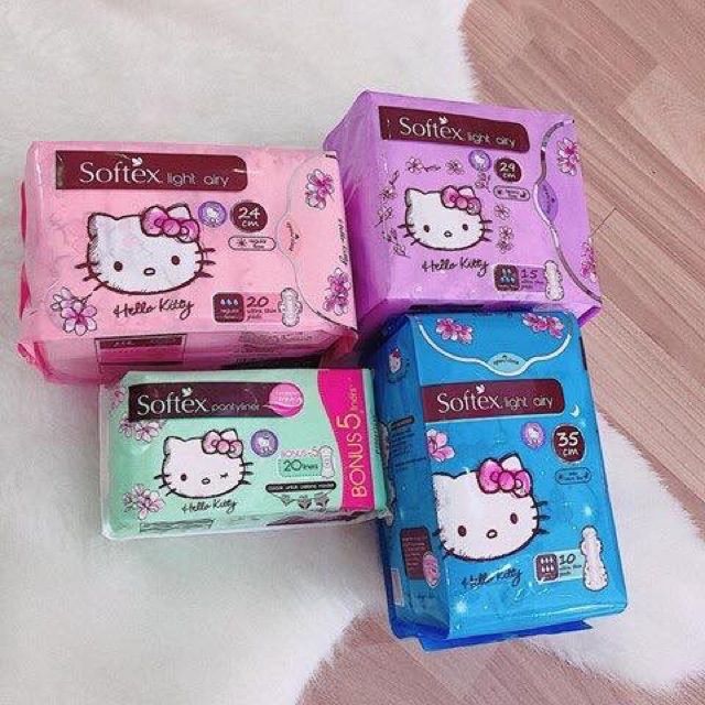 Băng vệ sinh Softex Hello Kitty - Hàng nhập khẩu INDONESIA | Shopee ...