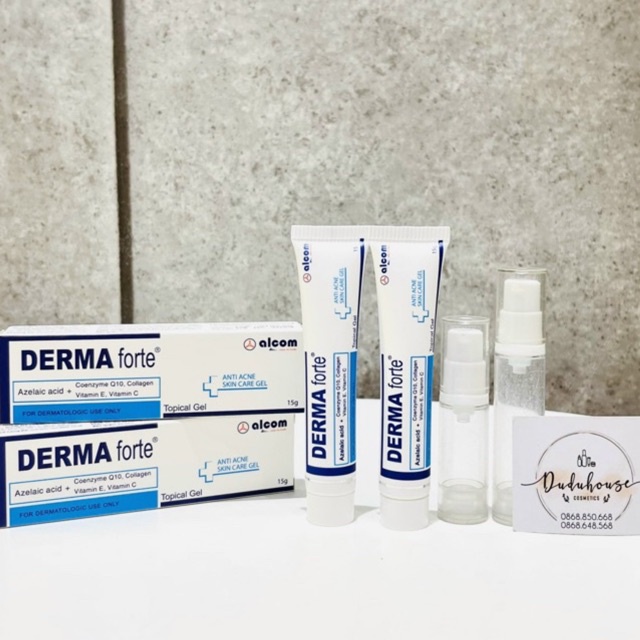 Gel Hỗ Trợ Giảm Mụn, Giảm Thâm Derma Forte Advanced Topical Gel 15g | Shopee Việt Nam