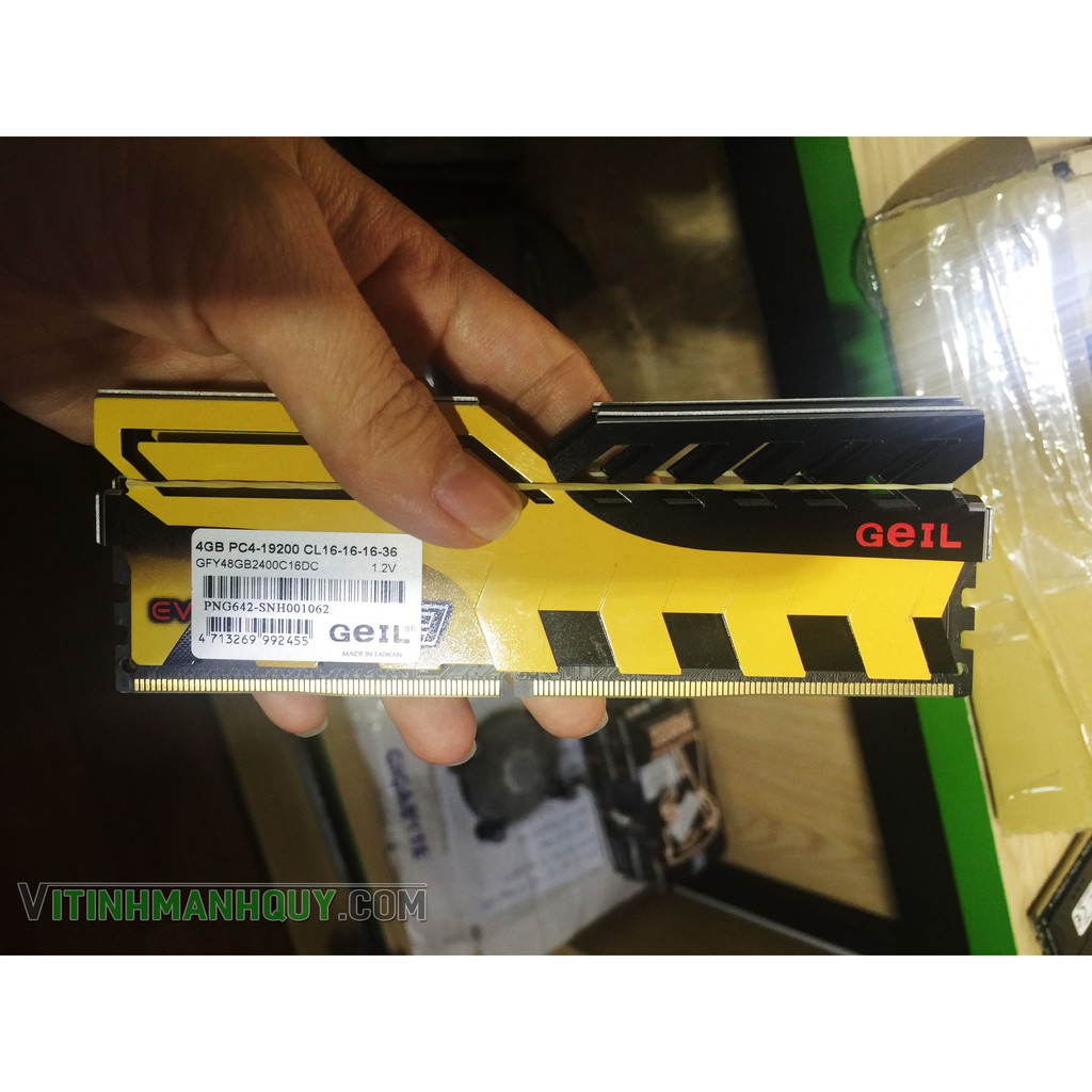 Ram DDr4 , 4gb bus 2400 geli evo forza tản nhiệt nhôm còn bảo hành ...